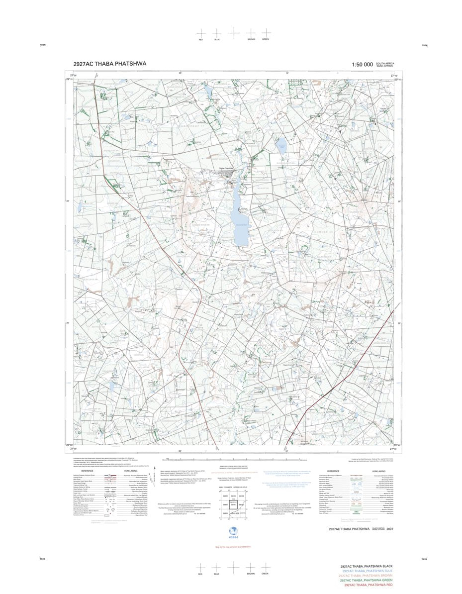 2927AC THABA PHATSHWA map by Chief Directorate: National Geo-spatial ...