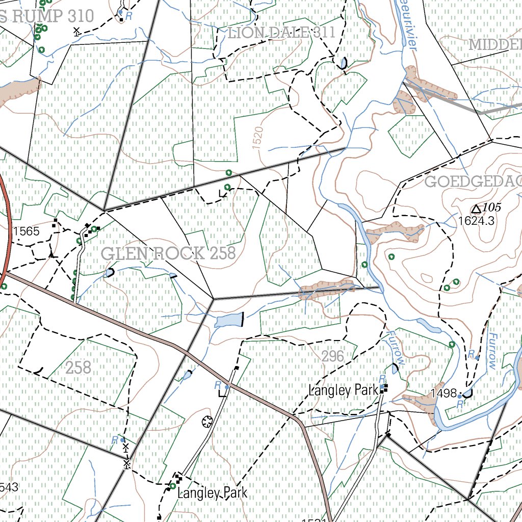 2927AC THABA PHATSHWA map by Chief Directorate: National Geo-spatial ...