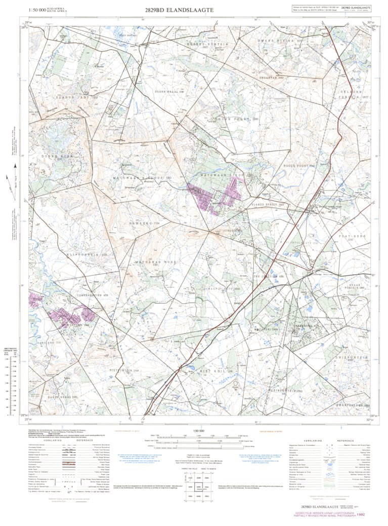 2829BD MATIWANE Map by Chief Directorate: National Geo-spatial ...