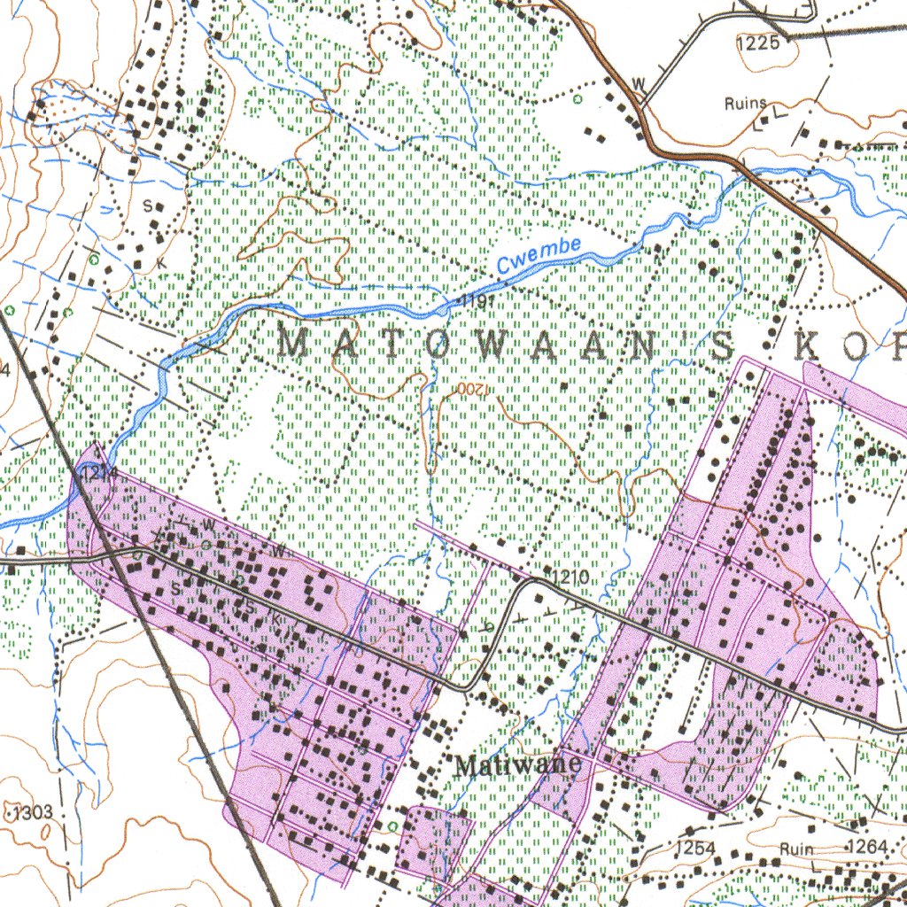 2829BD MATIWANE Map by Chief Directorate: National Geo-spatial ...
