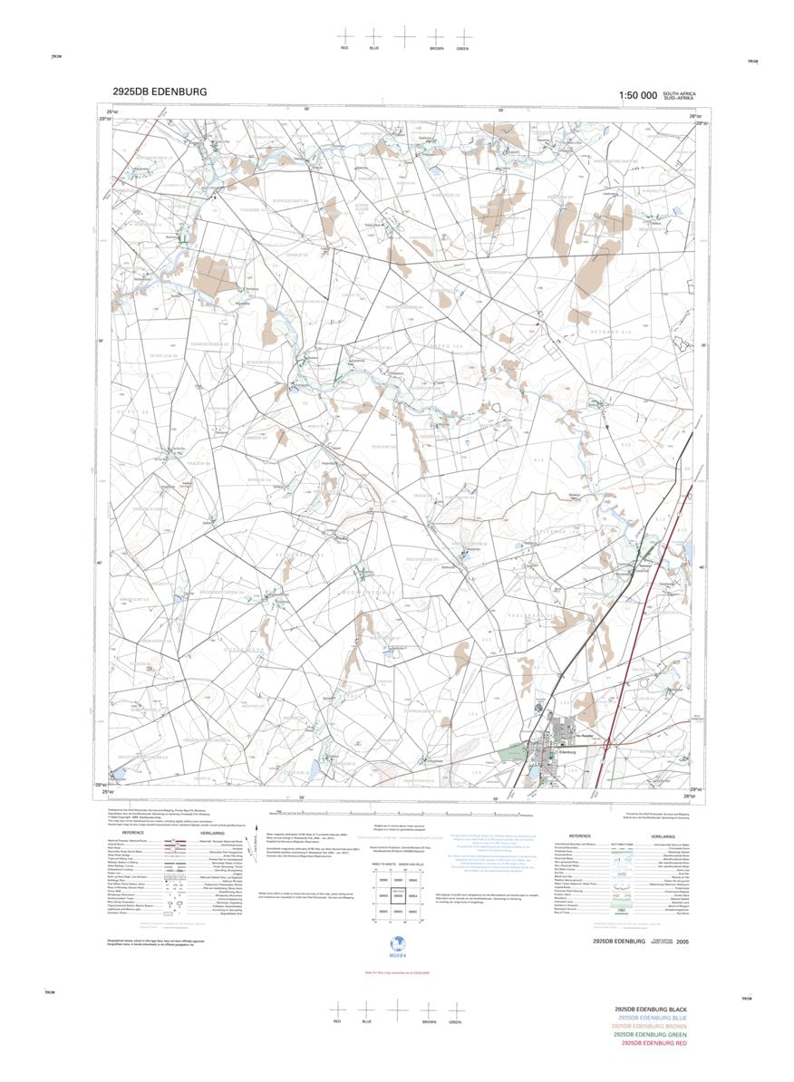 2925DB EDENBURG Map by Chief Directorate: National Geo-spatial ...