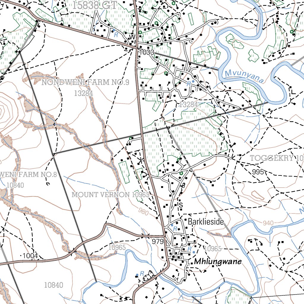 2830BB NONDWENI Map by Chief Directorate: National Geo-spatial ...