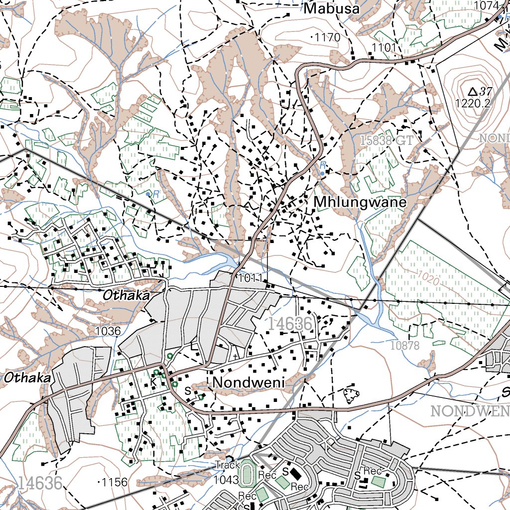 2830BB NONDWENI Map by Chief Directorate: National Geo-spatial ...
