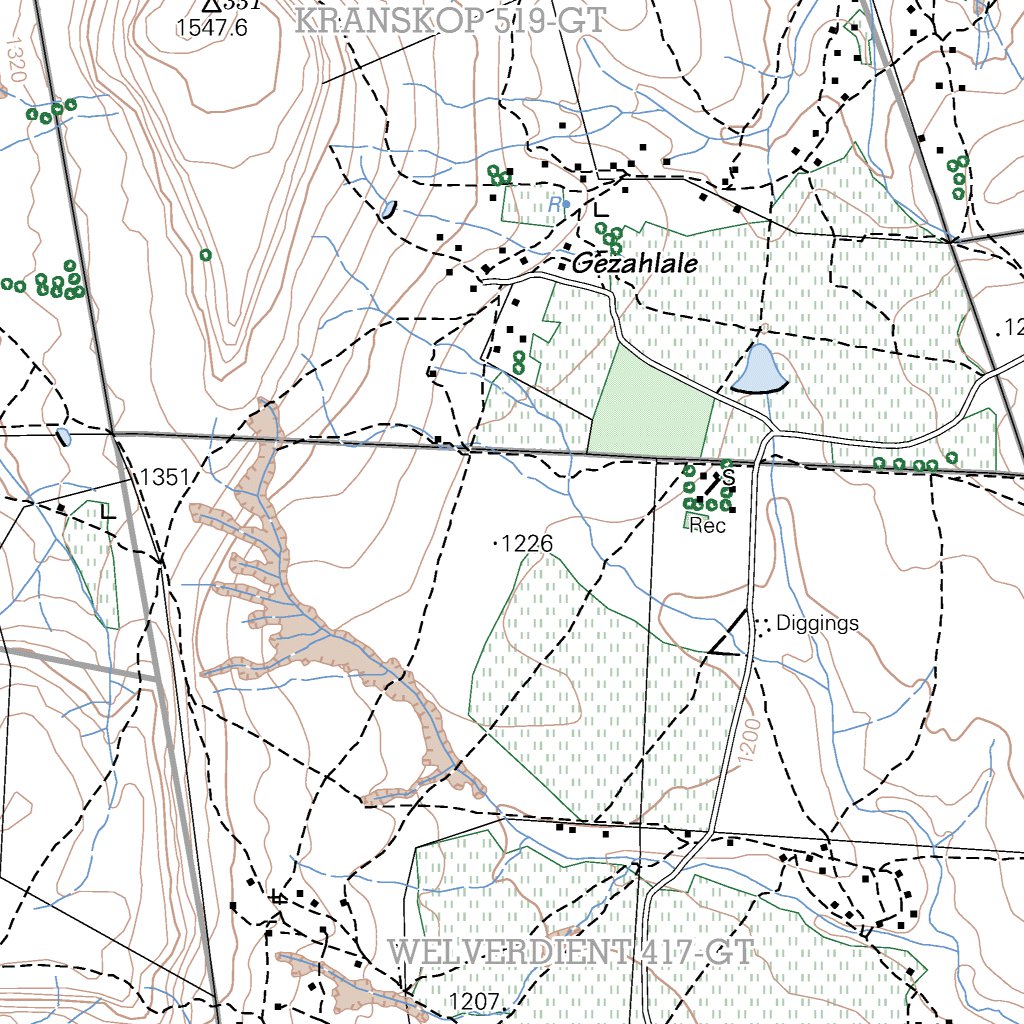 2830BD NTININI Map by Chief Directorate: National Geo-spatial ...
