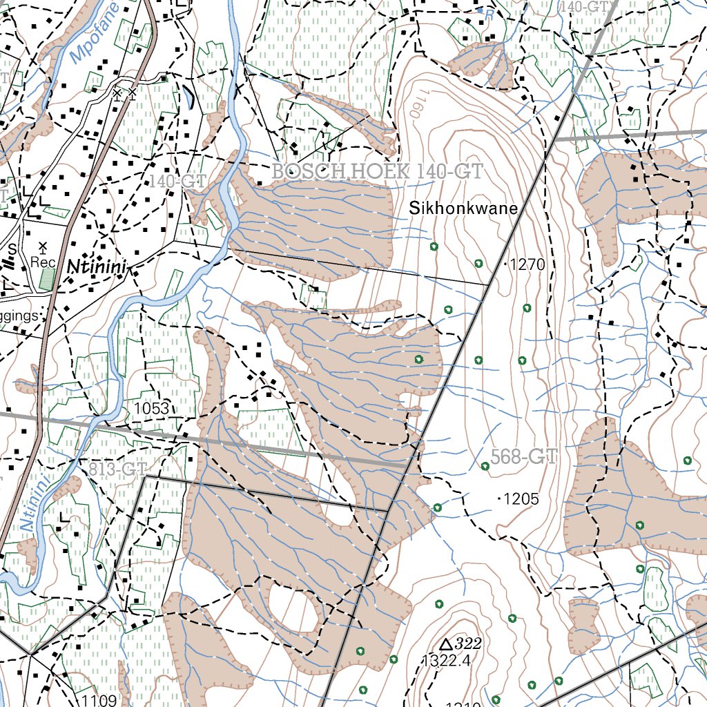 2830BD NTININI Map by Chief Directorate: National Geo-spatial ...
