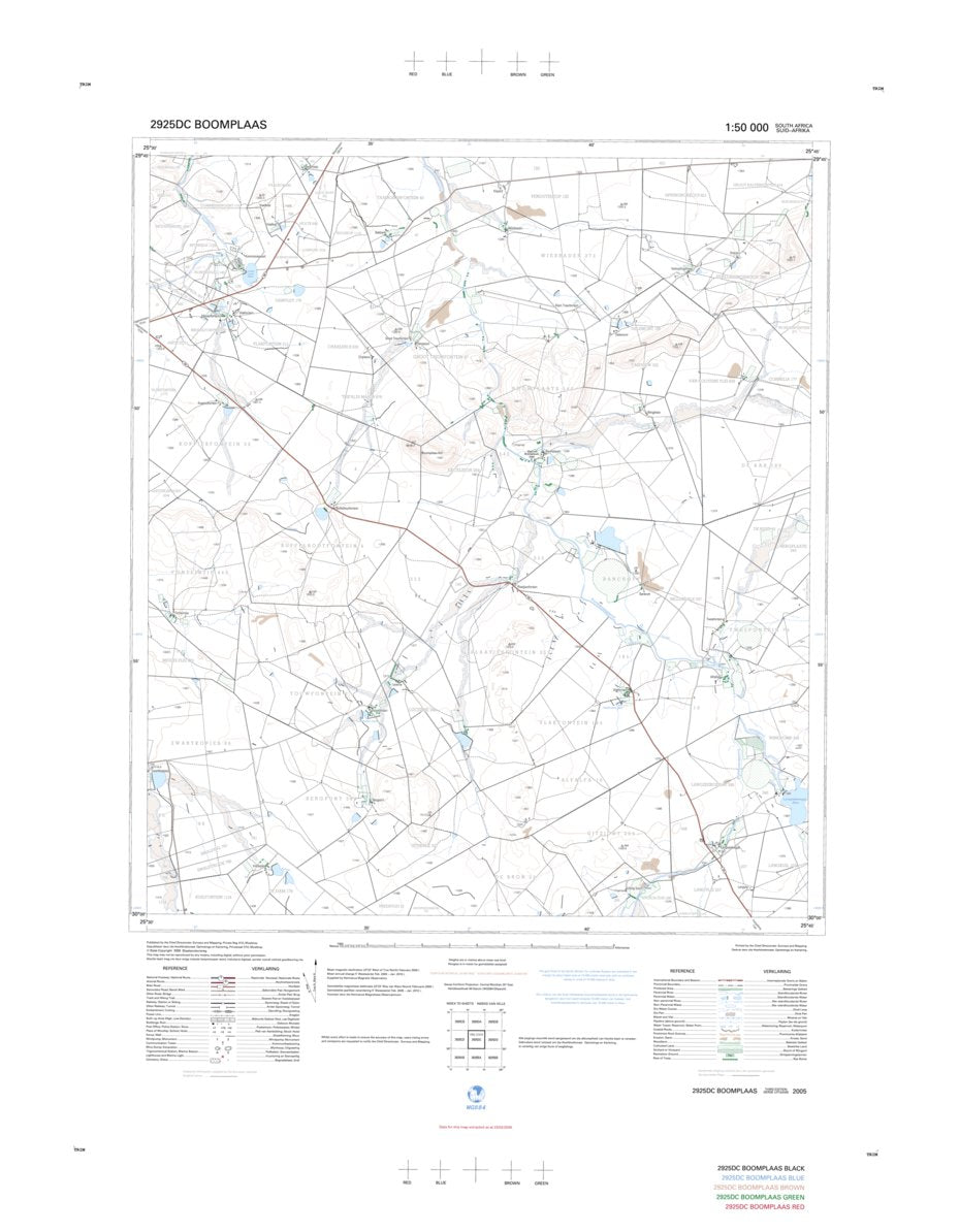 2925DC BOOMPLAAS Map by Chief Directorate: National Geo-spatial ...