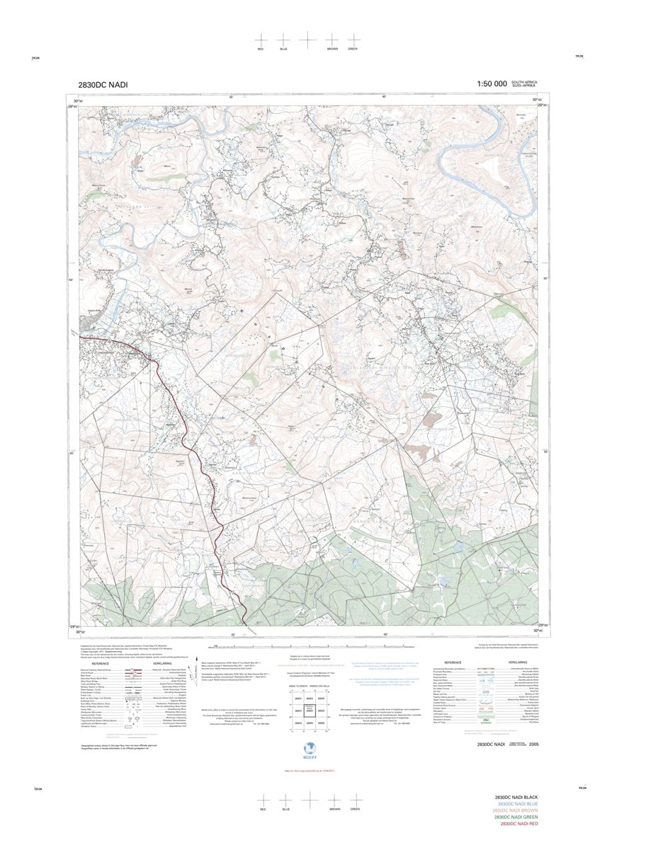 2830DC NADI Map by Chief Directorate: National Geo-spatial Information ...