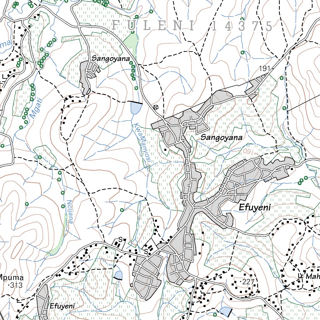 2831BD MFOLOZI Map by Chief Directorate: National Geo-spatial ...