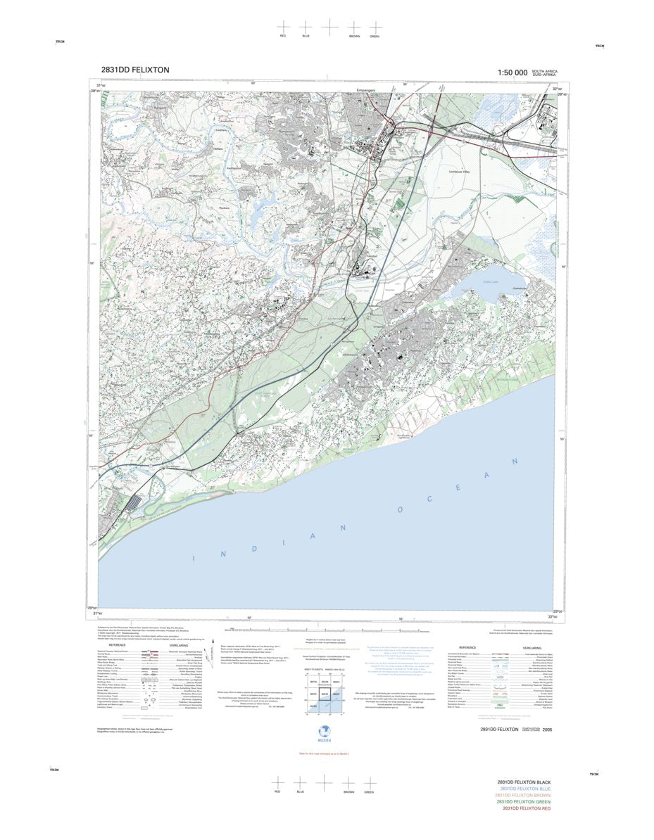 2831DD FELIXTON Map by Chief Directorate: National Geo-spatial ...
