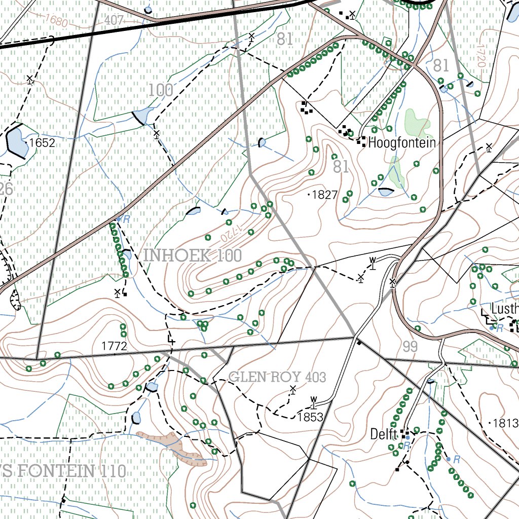 2927AB LADYBRAND Map by Chief Directorate: National Geo-spatial ...