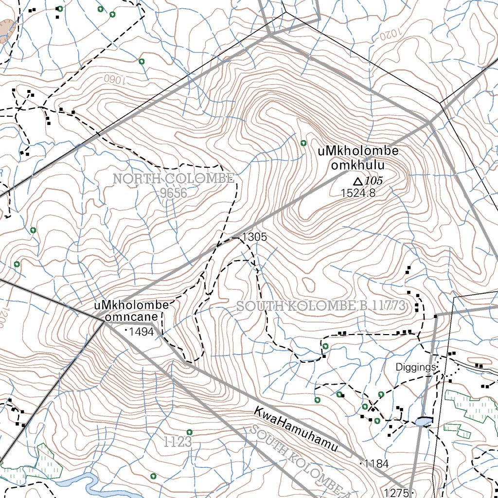2830CC WEENEN Map by Chief Directorate: National Geo-spatial ...