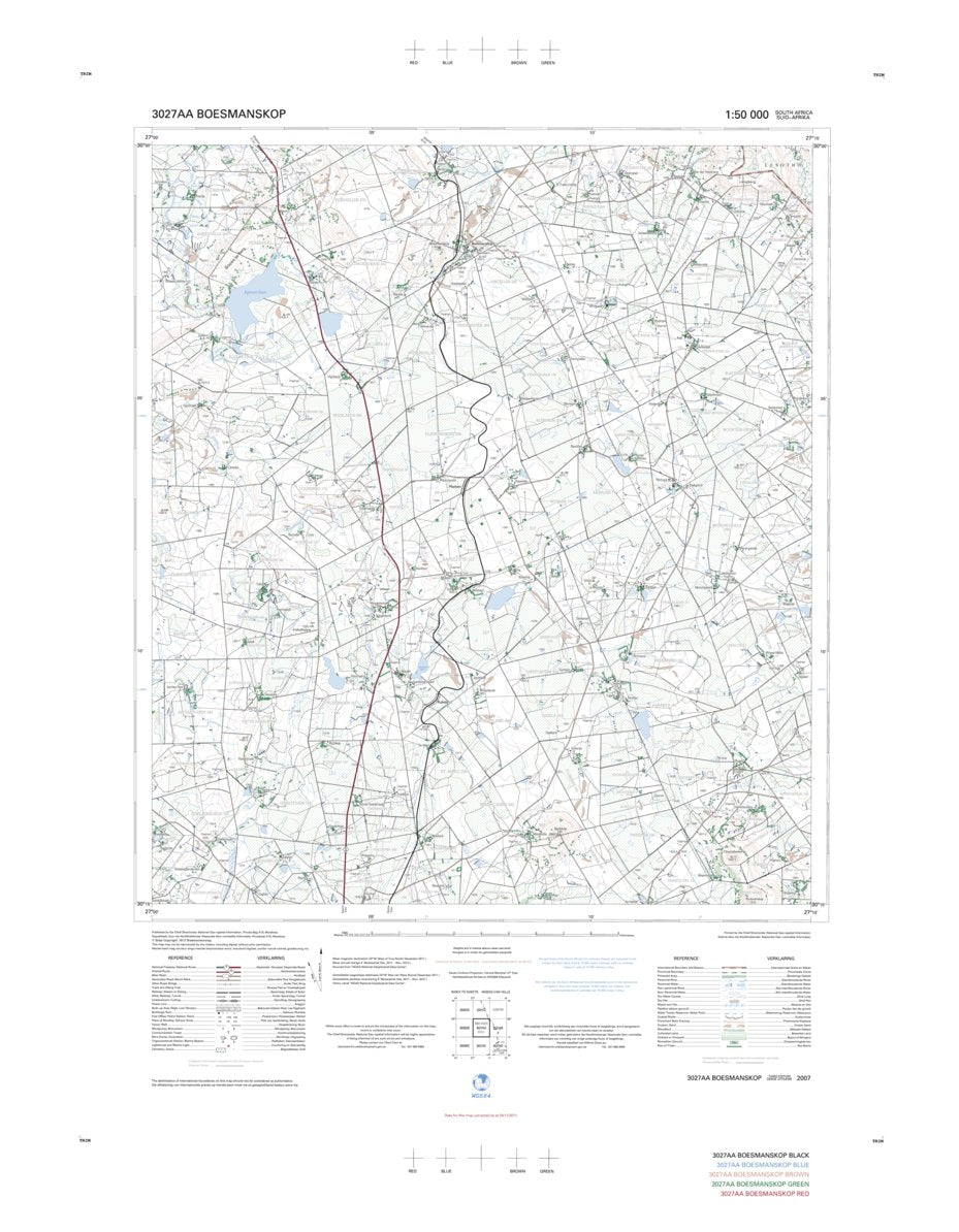 3027AA BOESMANSKOP Map by Chief Directorate: National Geo-spatial ...