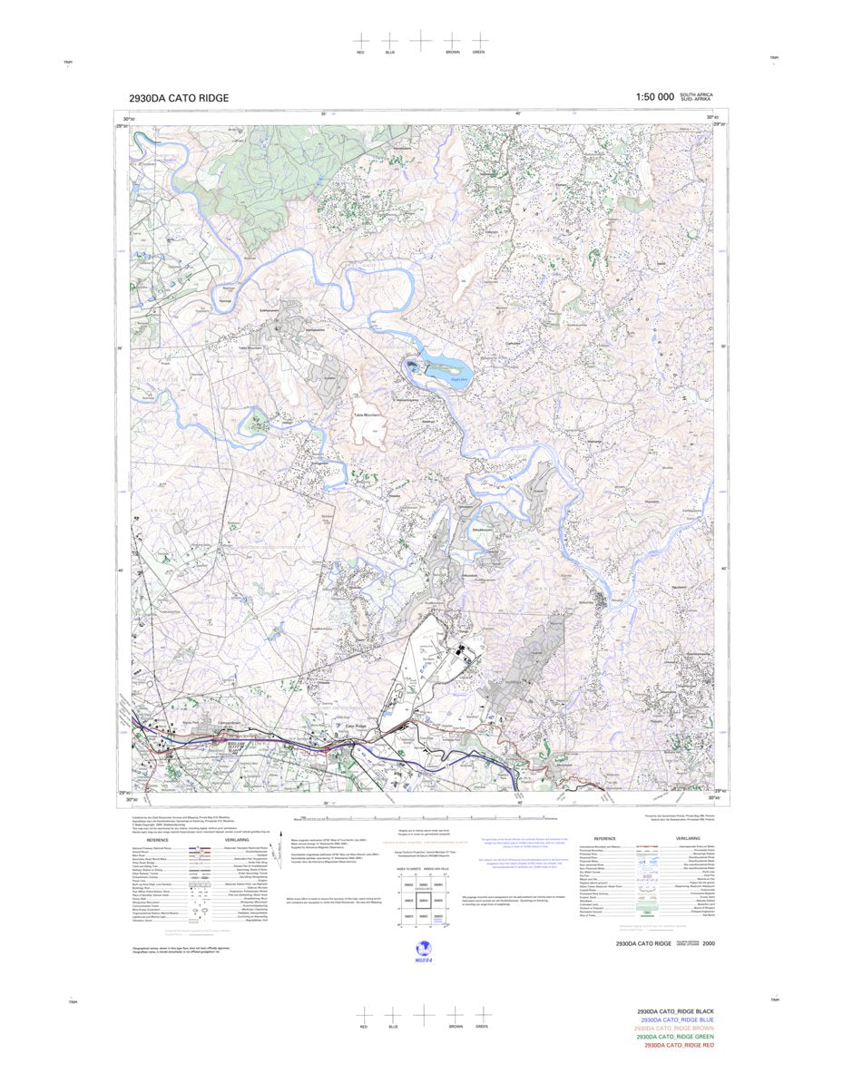 2930DA CATO RIDGE Map by Chief Directorate: National Geo-spatial ...