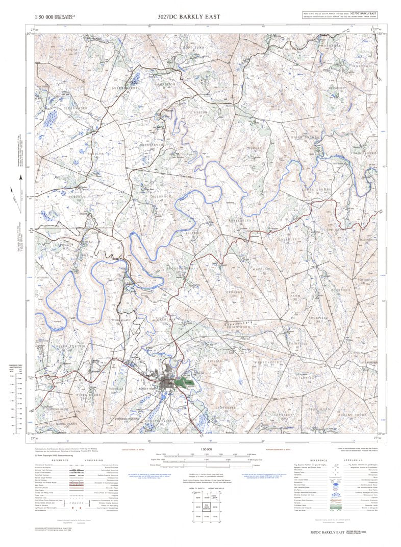3027DC BARKLY EAST Map by Chief Directorate: National Geo-spatial ...