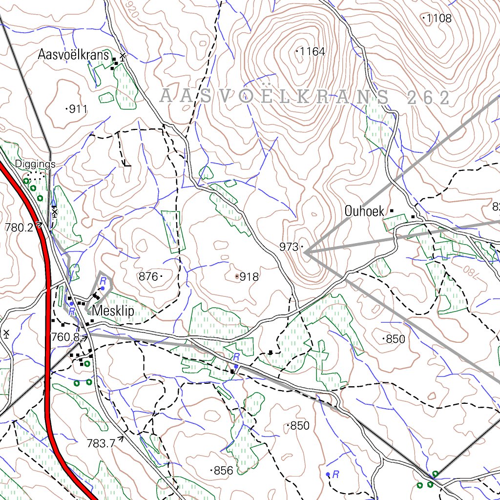 2917DD MESKLIP Map by Chief Directorate: National Geo-spatial ...