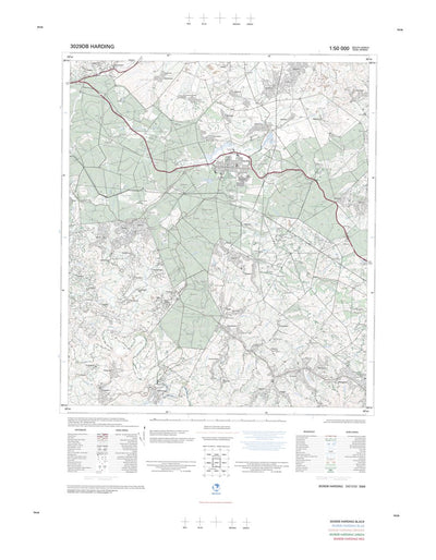 3029DB HARDING (4th Edition) Map by Chief Directorate: National Geo ...