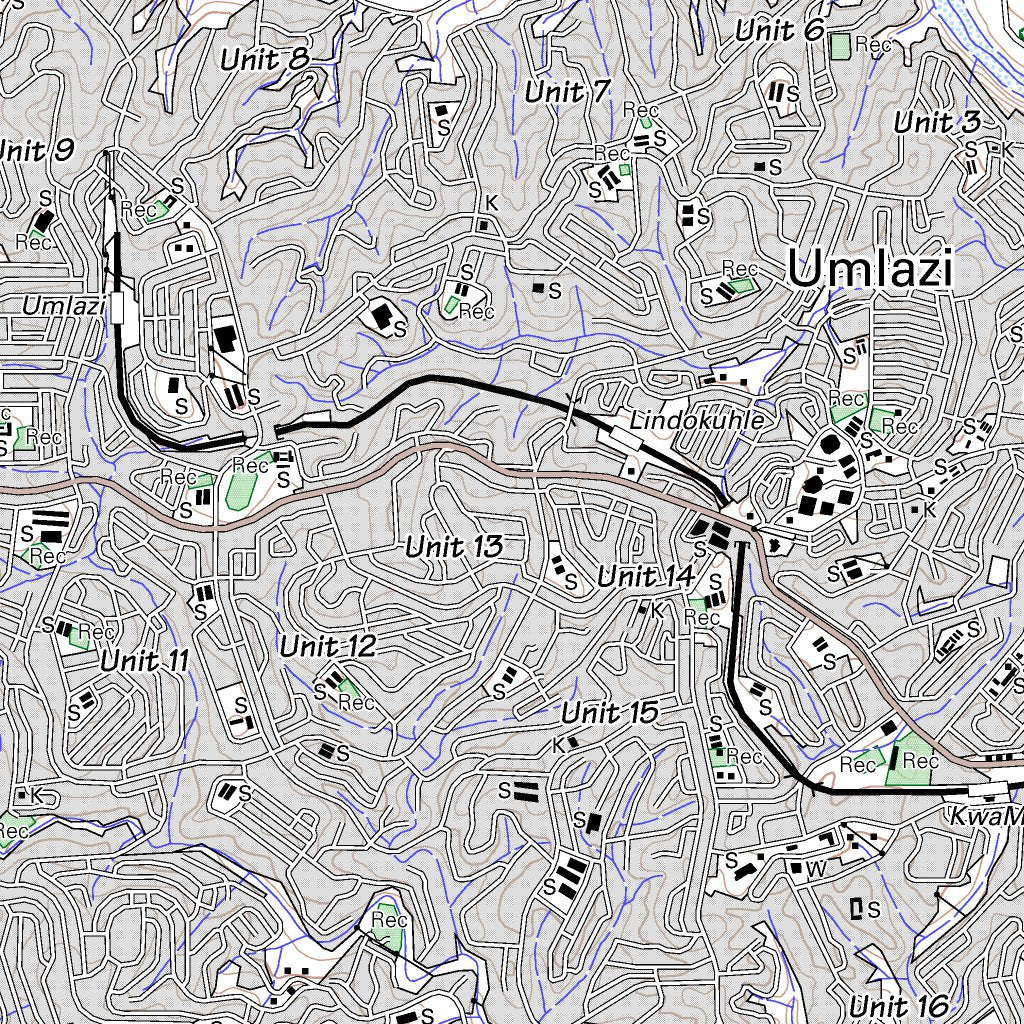 2930DD, 2931CC DURBAN Map by Chief Directorate: National Geo-spatial ...