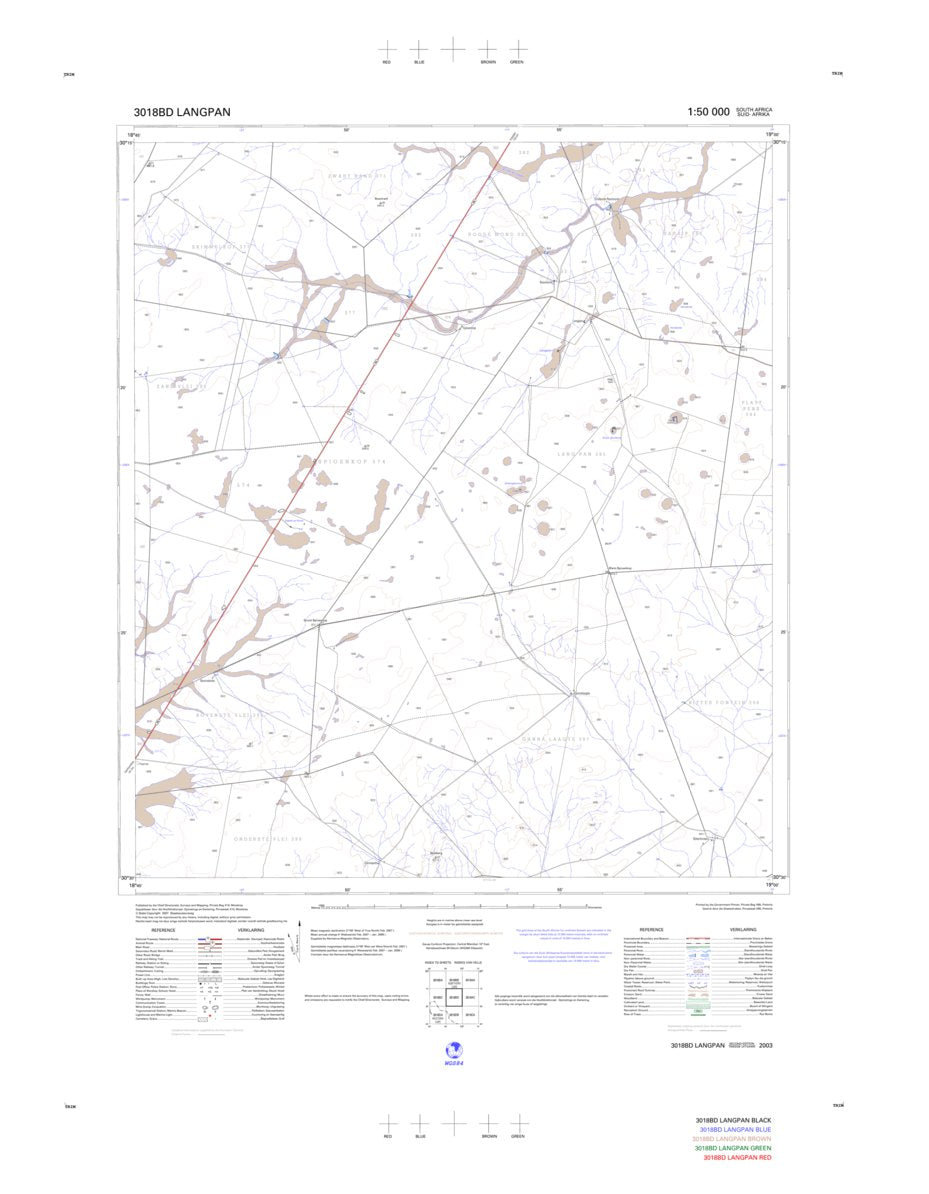 3018BD LANGPAN Map by Chief Directorate: National Geo-spatial ...