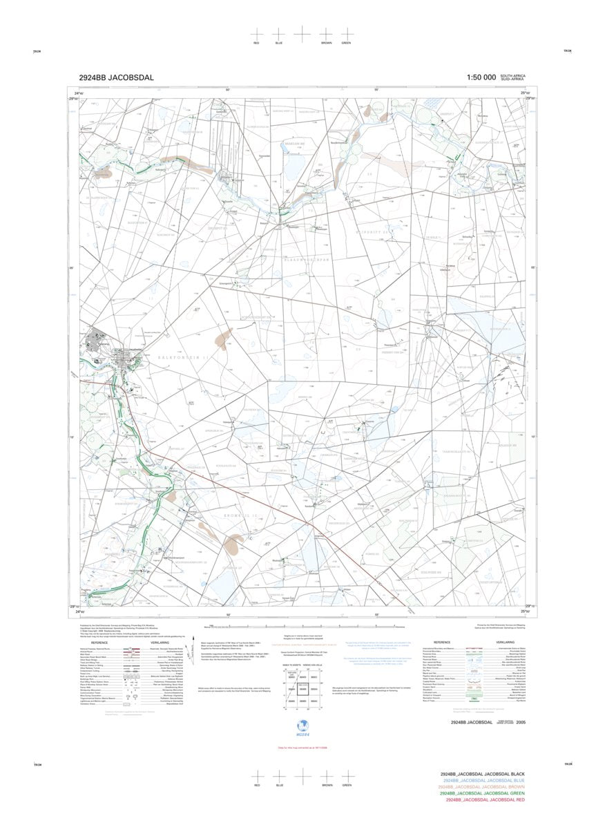 2924BB JACOBSDAL Map by Chief Directorate: National Geo-spatial ...