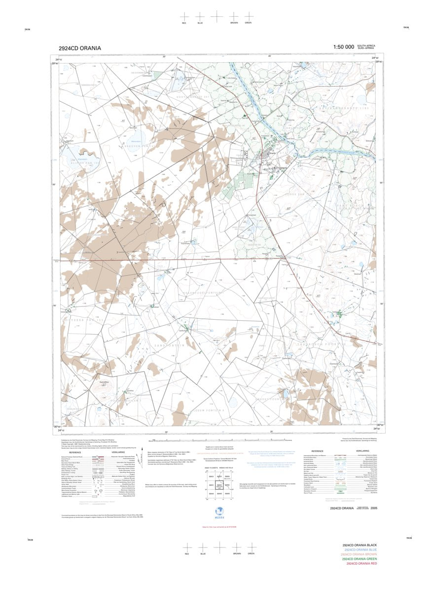 2924CD ORANIA Map by Chief Directorate: National Geo-spatial ...