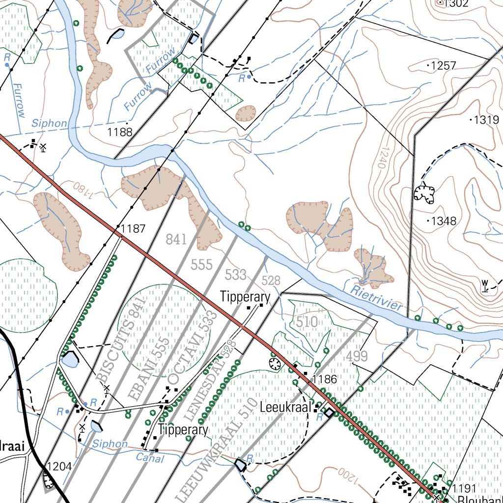 2925AC KOFFIEFONTEIN Map by Chief Directorate: National Geo-spatial ...