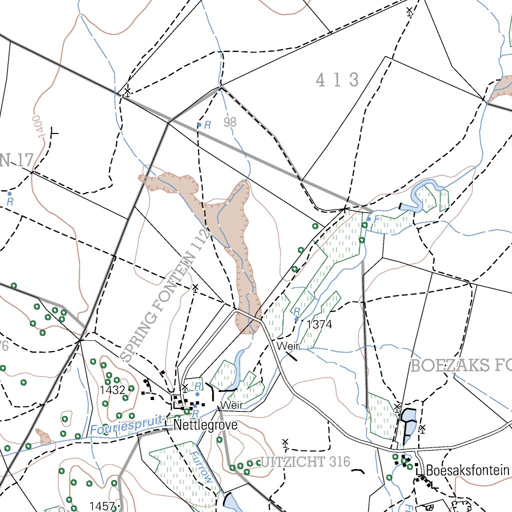 2926CA REDDERSBURG Map by Chief Directorate: National Geo-spatial ...