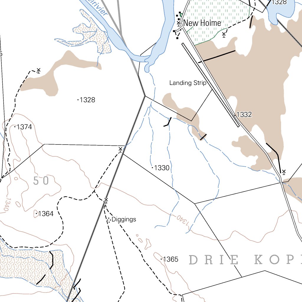 3024DC HANOVER ROAD Map by Chief Directorate: National Geo-spatial ...
