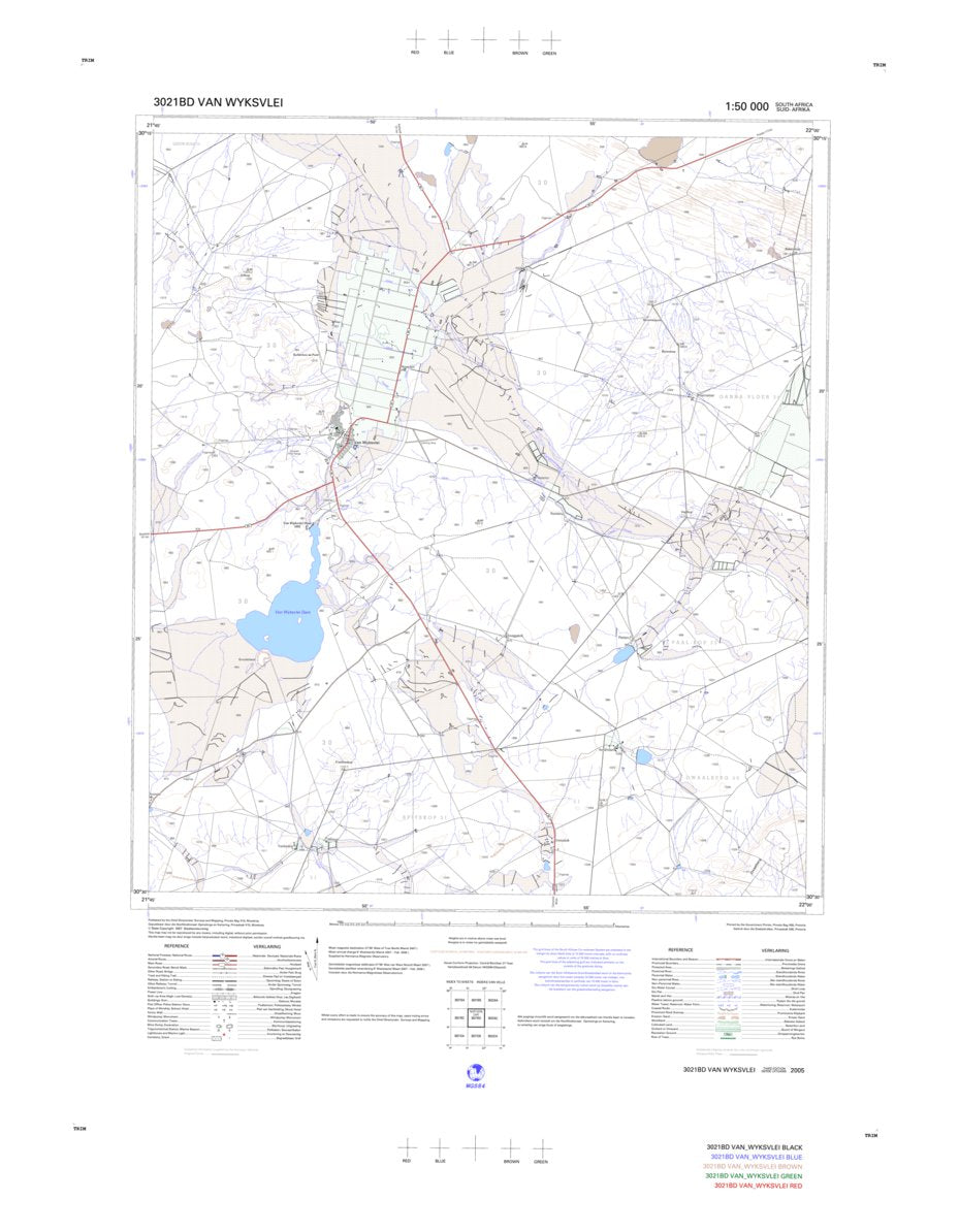 3021BD VAN WYKSVLEI Map by Chief Directorate: National Geo-spatial ...