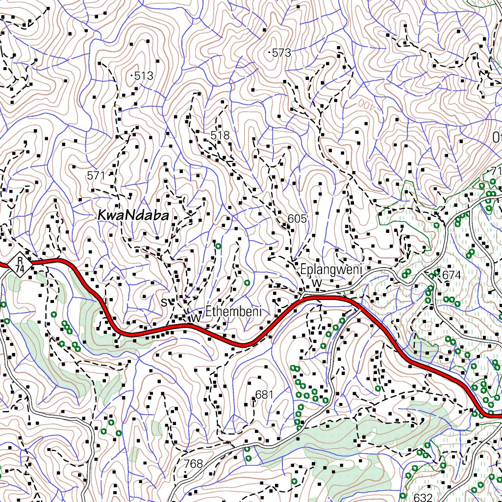 2931AA MAPUMULO Map by Chief Directorate: National Geo-spatial ...