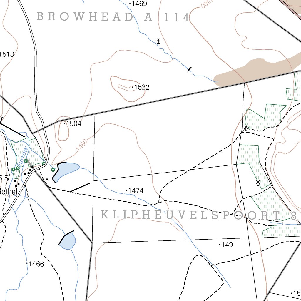3025BB TROMPSBURG Map by Chief Directorate: National Geo-spatial ...