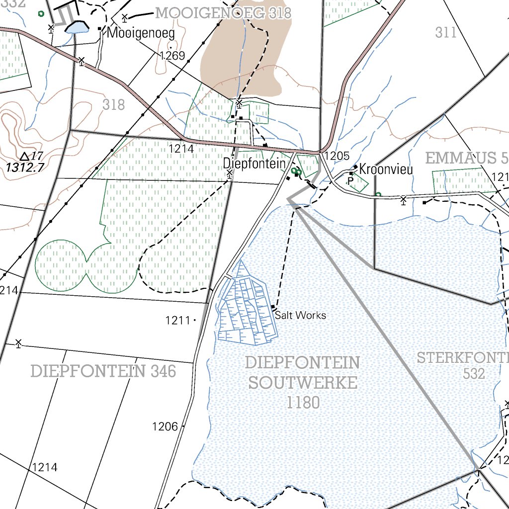 2925AA DE WERF Map by Chief Directorate: National Geo-spatial ...