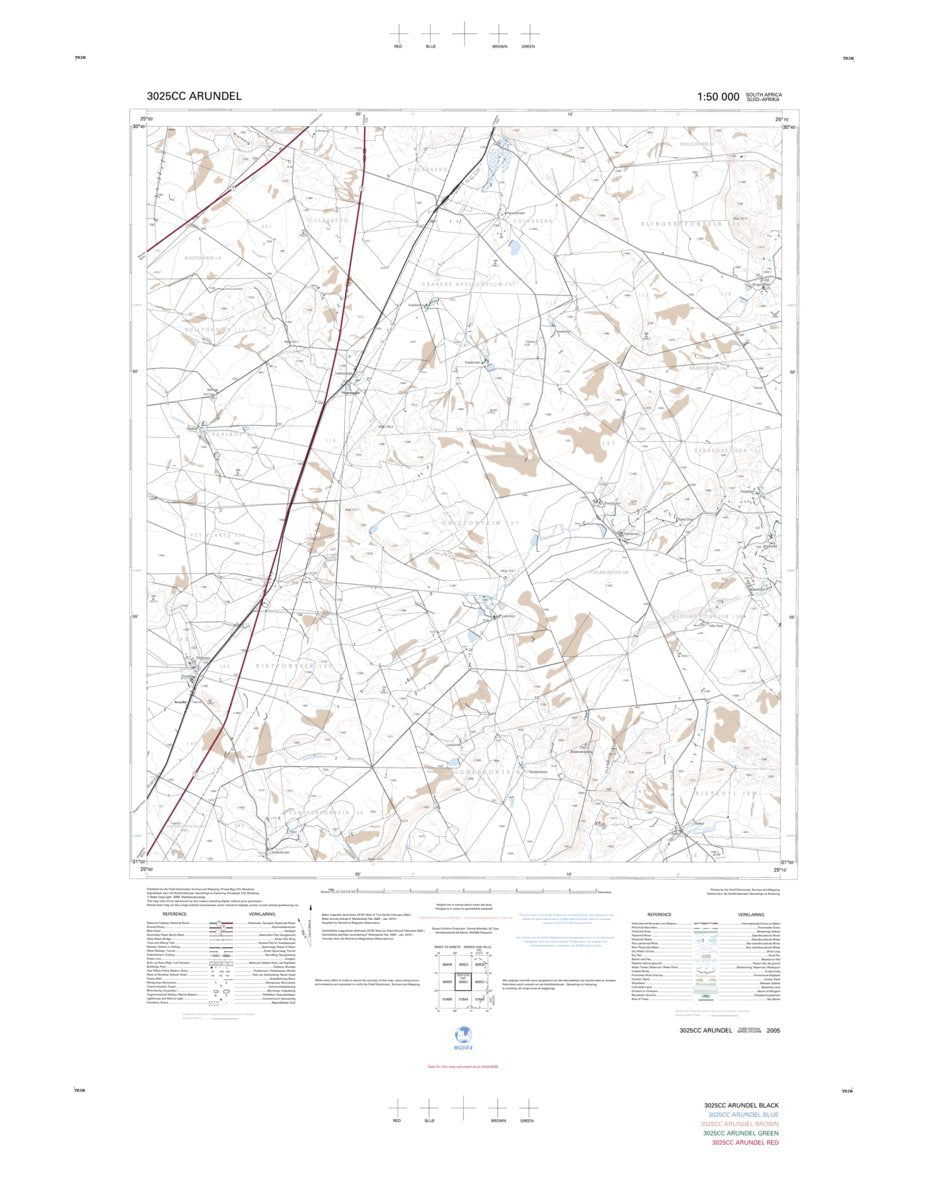 3025CC ARUNDEL Map by Chief Directorate: National Geo-spatial Information | Avenza Maps