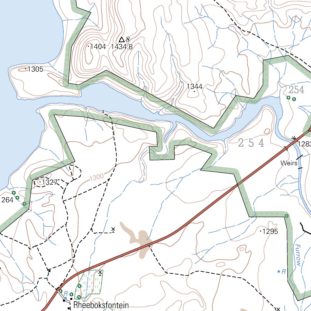 3025DB OVISTON Map by Chief Directorate: National Geo-spatial ...