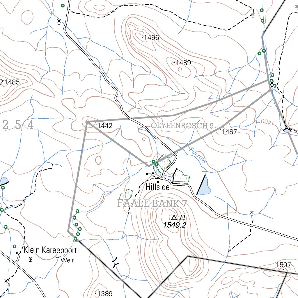 3025DB OVISTON Map by Chief Directorate: National Geo-spatial ...