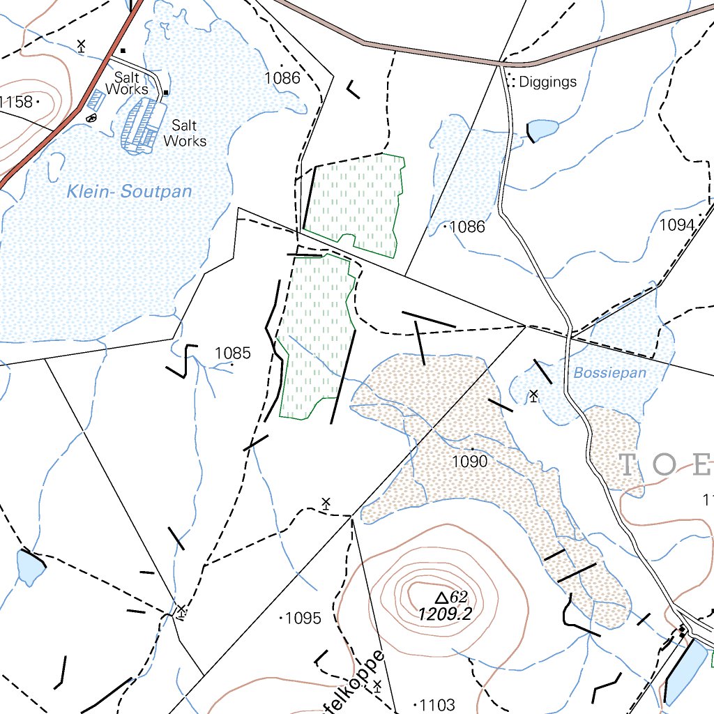 3022AD KLEIN-SOUTPAN Map by Chief Directorate: National Geo-spatial ...
