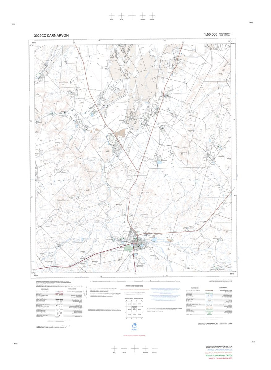 3022CC CARNARVON Map by Chief Directorate: National Geo-spatial ...