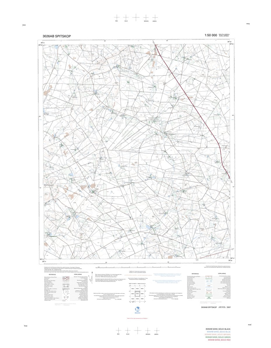 3026AB SPITSKOP Map by Chief Directorate: National Geo-spatial ...