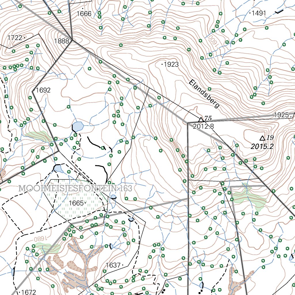 3026BB ELANDSBERG (3rd Edition) Map by Chief Directorate: National Geo ...