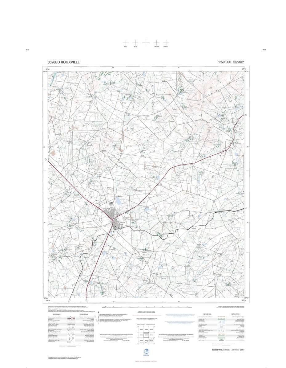 3026BD ROUXVILLE Map by Chief Directorate: National Geo-spatial ...