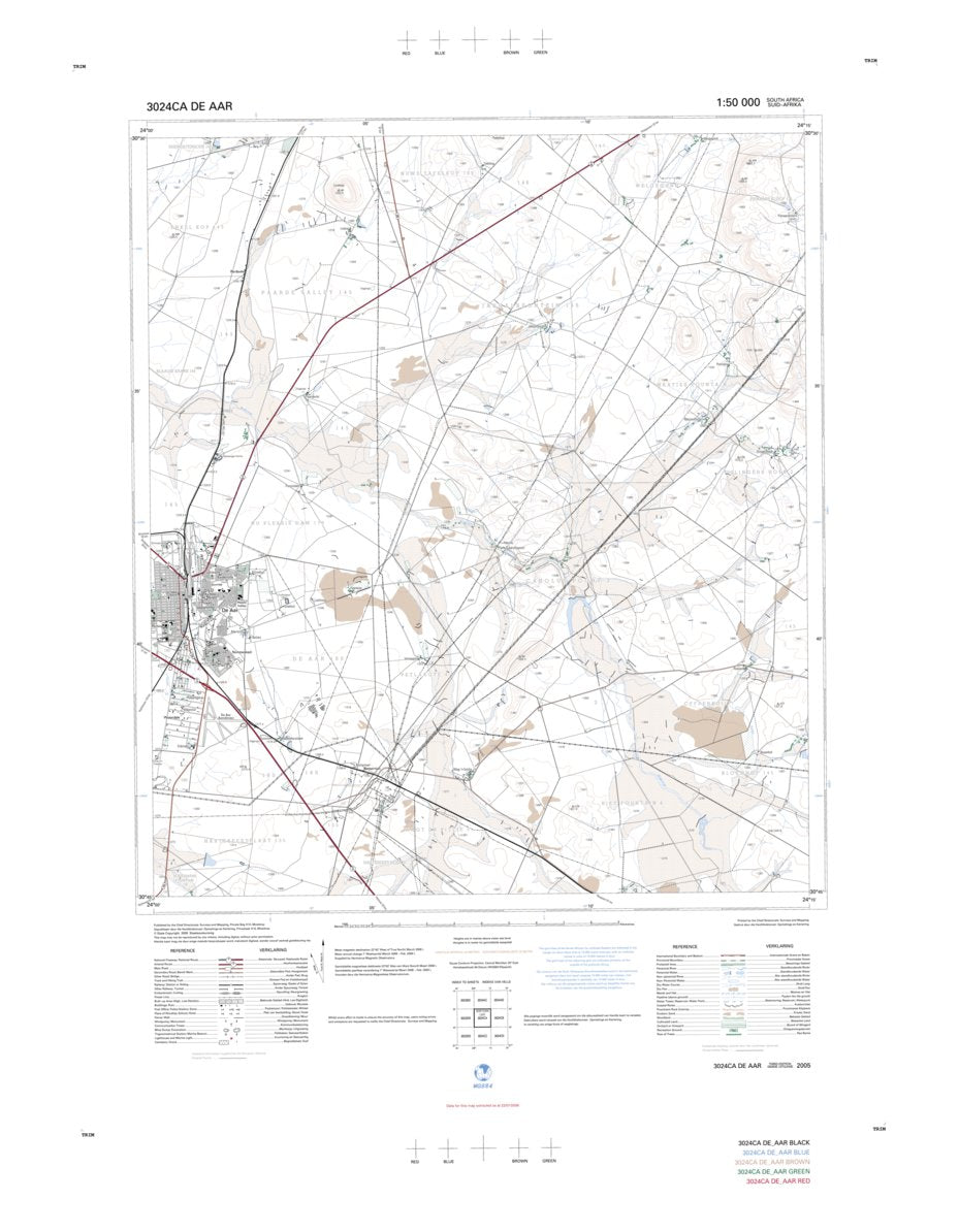 3024CA DE AAR Map by Chief Directorate: National Geo-spatial ...