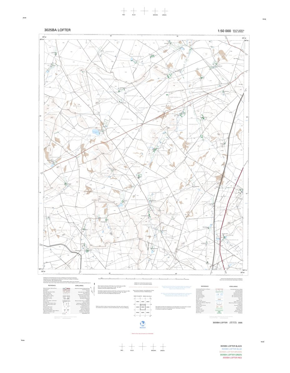 3025BA LOFTER Map by Chief Directorate: National Geo-spatial ...