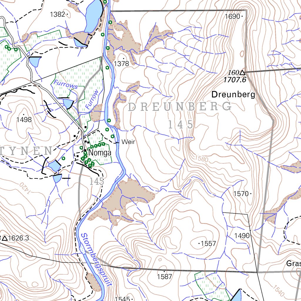 3026CD BURGERSDORP Map by Chief Directorate: National Geo-spatial ...