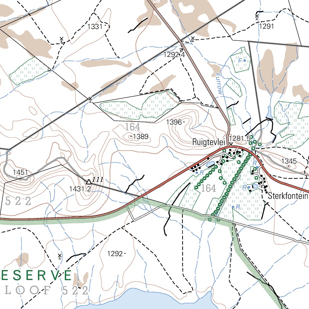 3025DA GARIEP DAM Map by Chief Directorate: National Geo-spatial ...