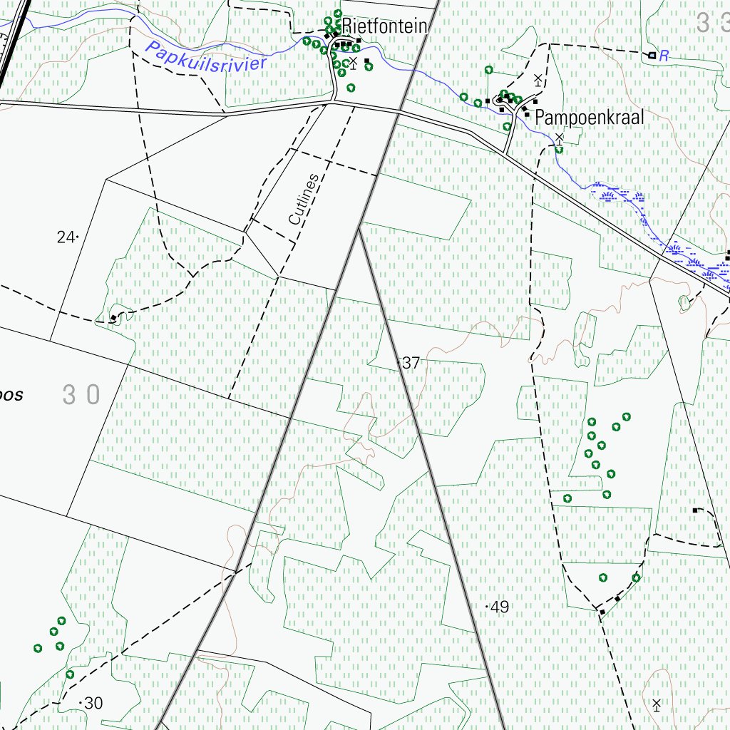 3218CB, CA VELDDRIF Map by Chief Directorate: National Geo-spatial ...