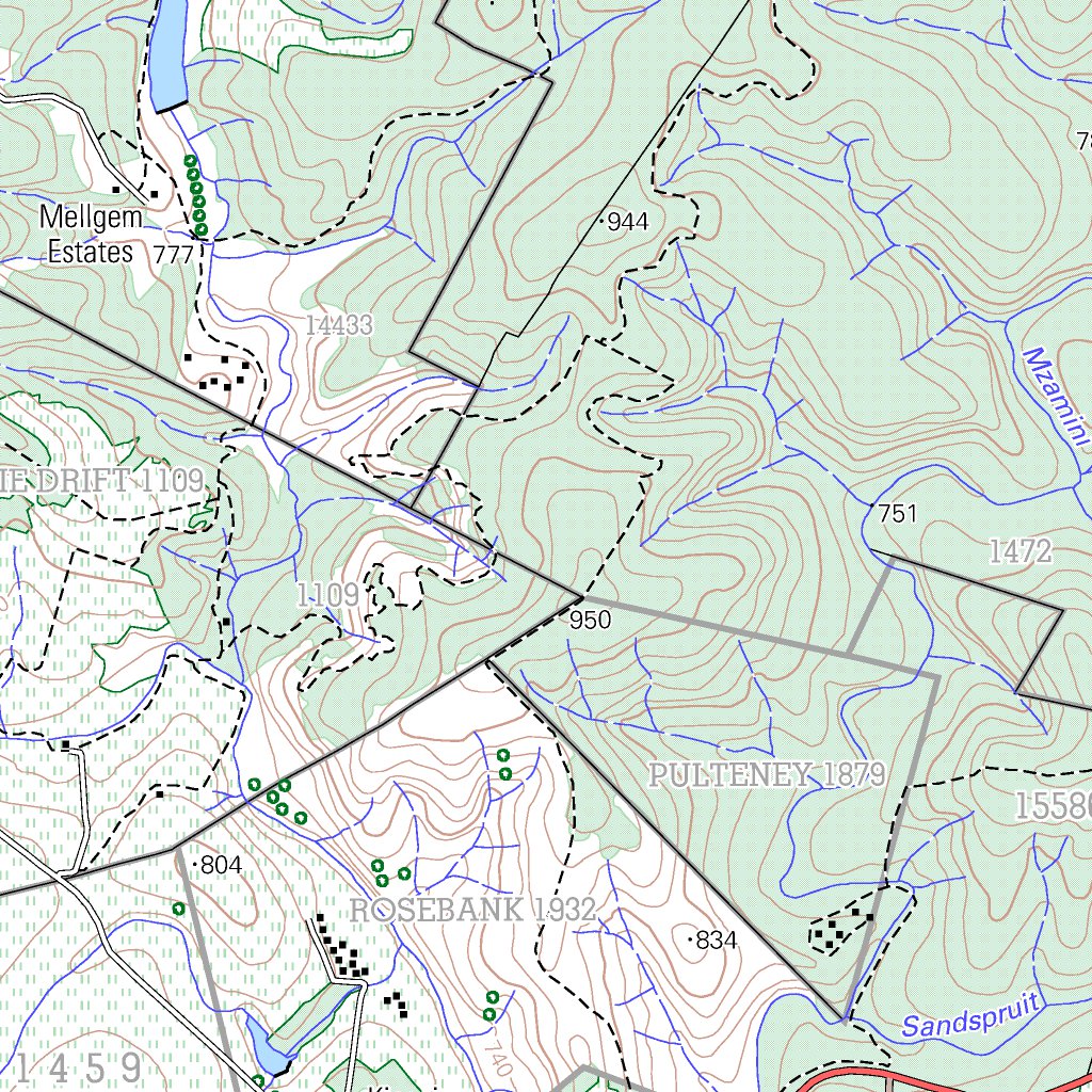 2930CD RICHMOND (KWAZULU-NATAL) Map by Chief Directorate: National Geo ...