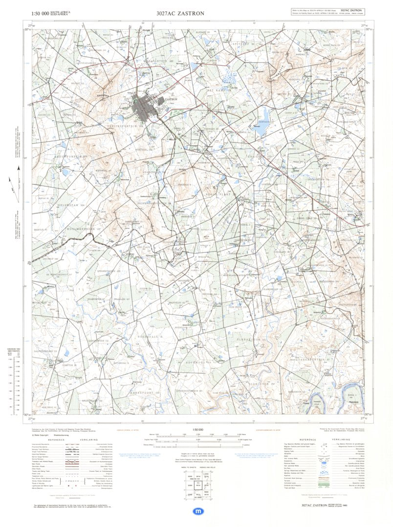 3027AC ZASTRON Map by Chief Directorate: National Geo-spatial ...
