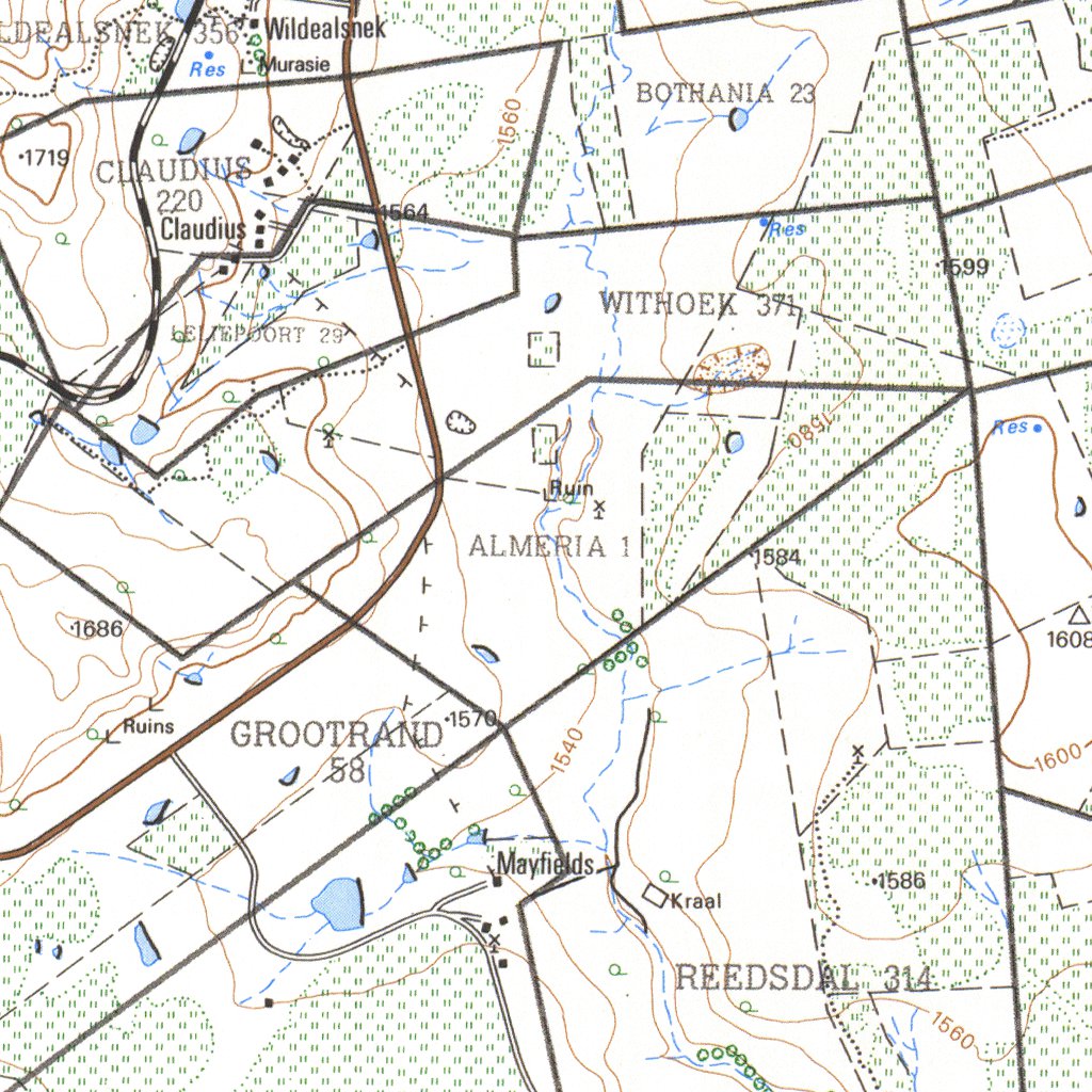 3027AC ZASTRON Map by Chief Directorate: National Geo-spatial ...