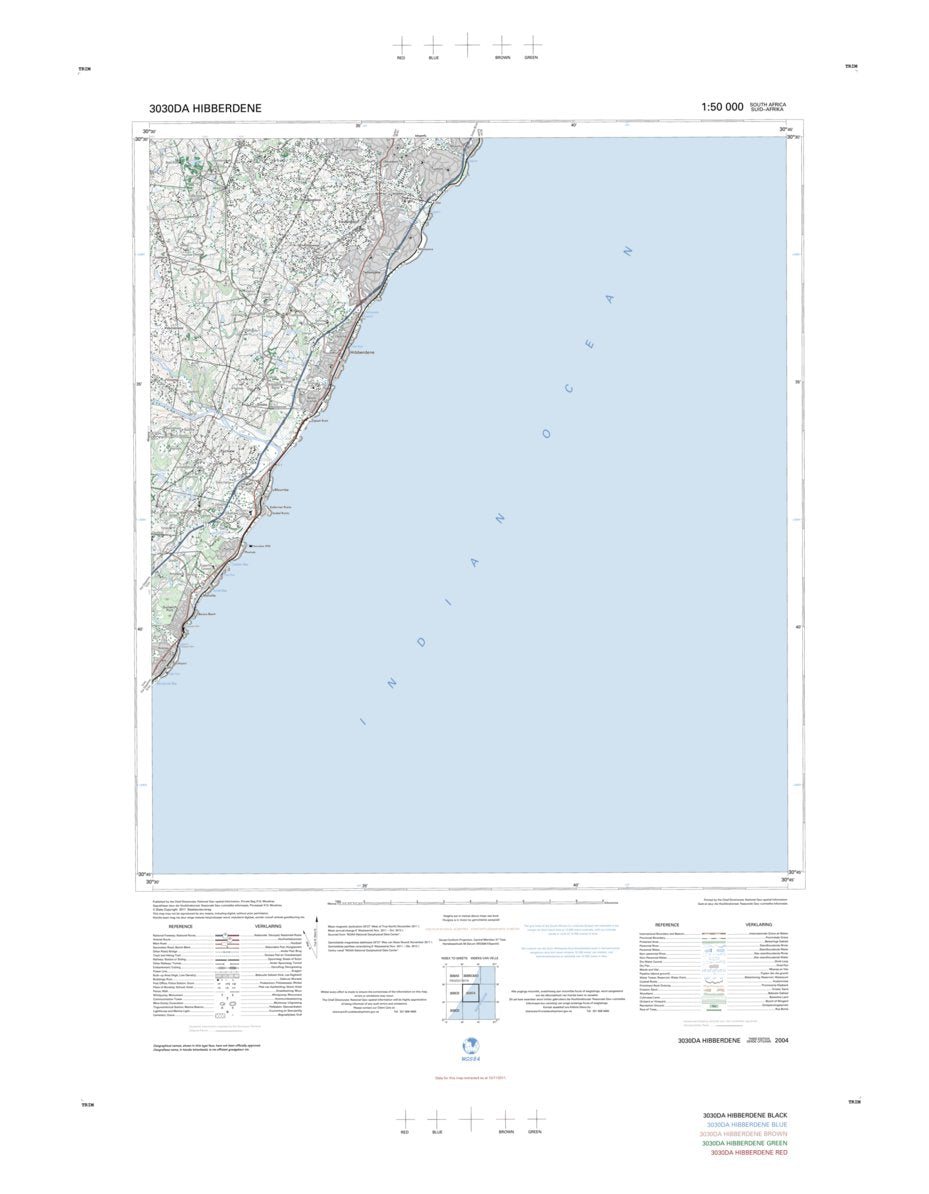 3030DA HIBBERDENE Map by Chief Directorate: National Geo-spatial ...
