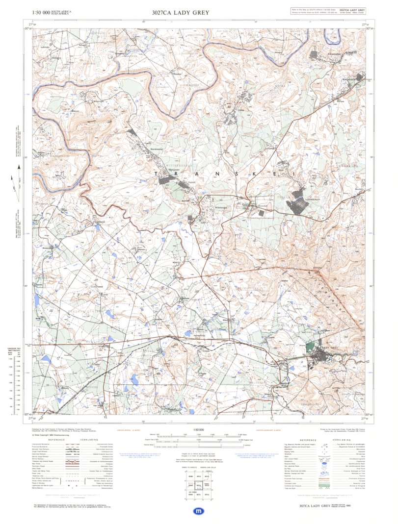3027CA LADY GREY Map by Chief Directorate: National Geo-spatial ...