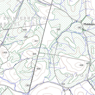 3118AB BITTERFONTEIN Map by Chief Directorate: National Geo-spatial ...